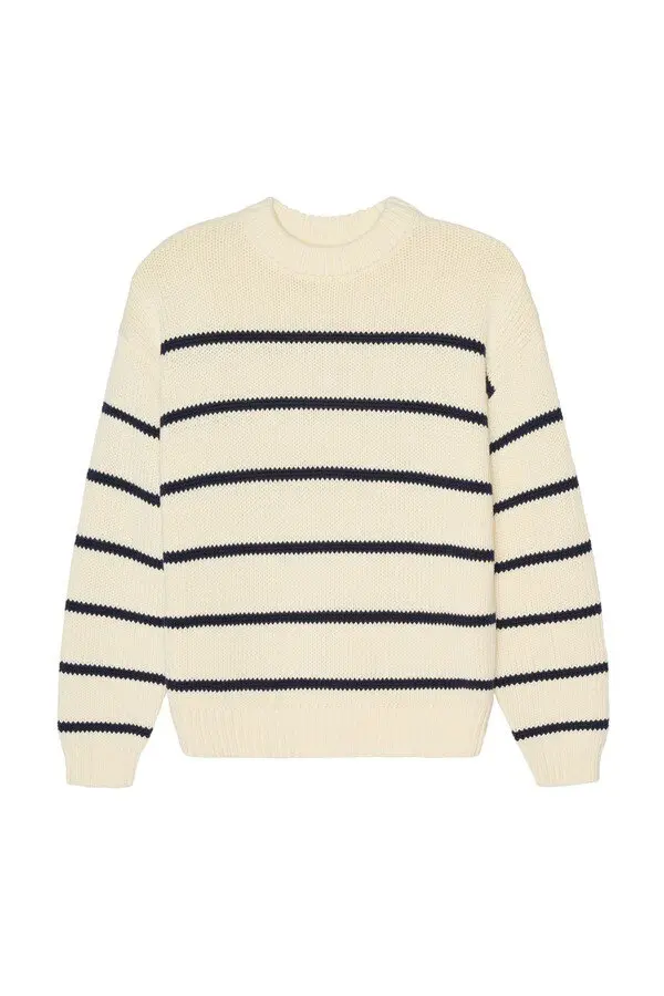 ELLSWORTH + IVEY Marlowe Oversized Sweater - Navy / Blue
