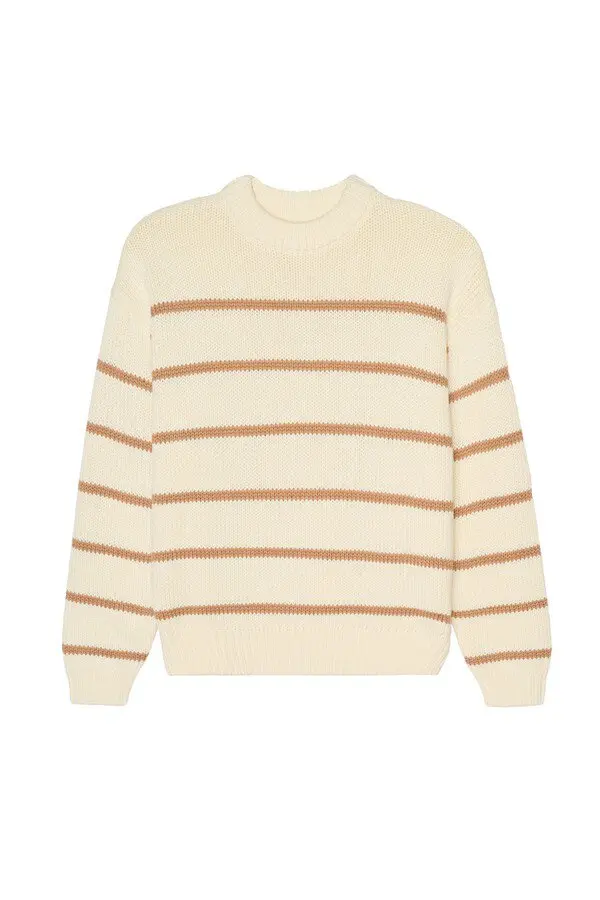 ELLSWORTH + IVEY Marlowe Oversized Sweater - Natural