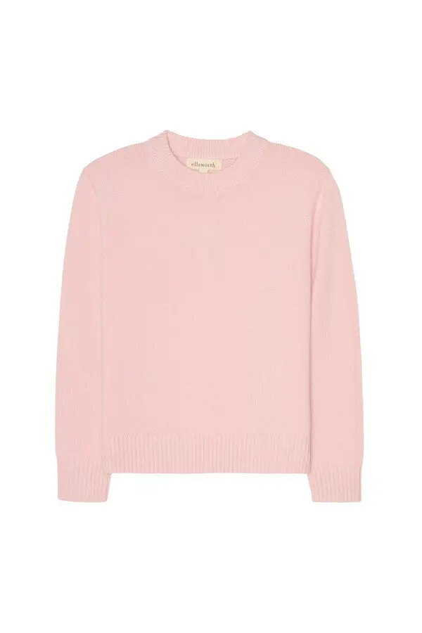 ELLSWORTH + IVEY Joey Crewneck Sweater - Pink