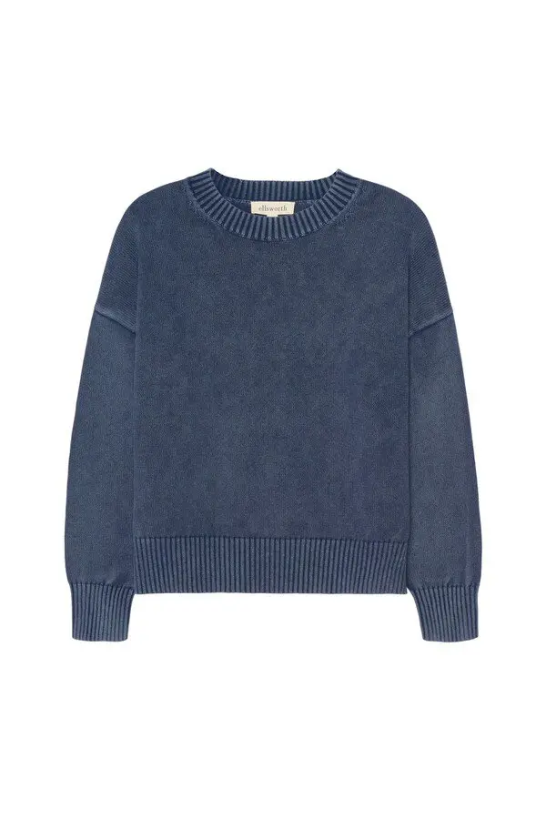 ELLSWORTH + IVEY Emery Crewneck Sweater - Navy