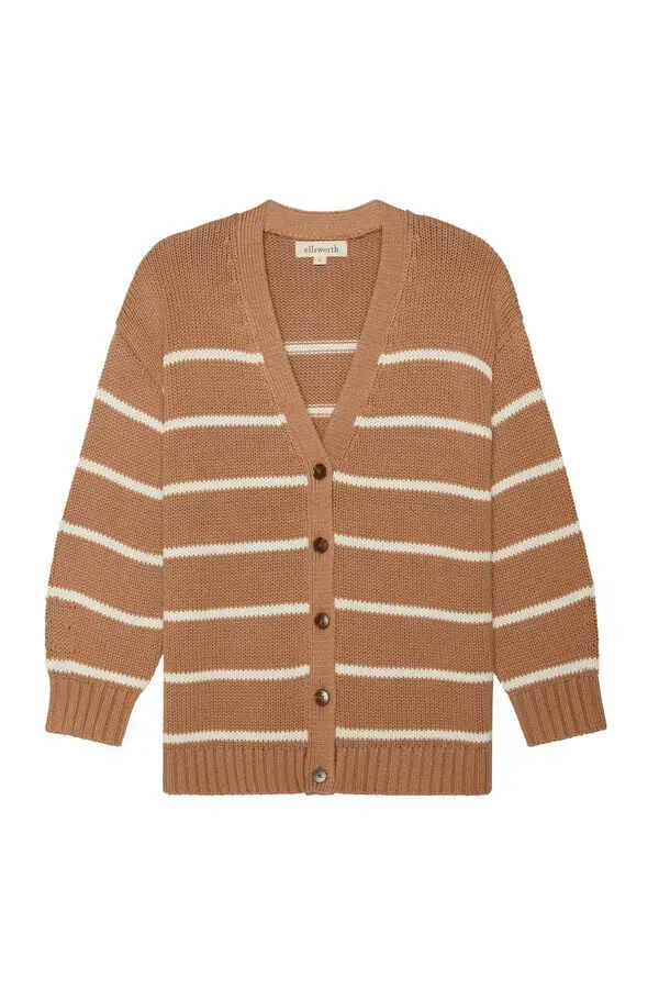 ELLSWORTH + IVEY Elizabeth Knit Cardigan - Stripe