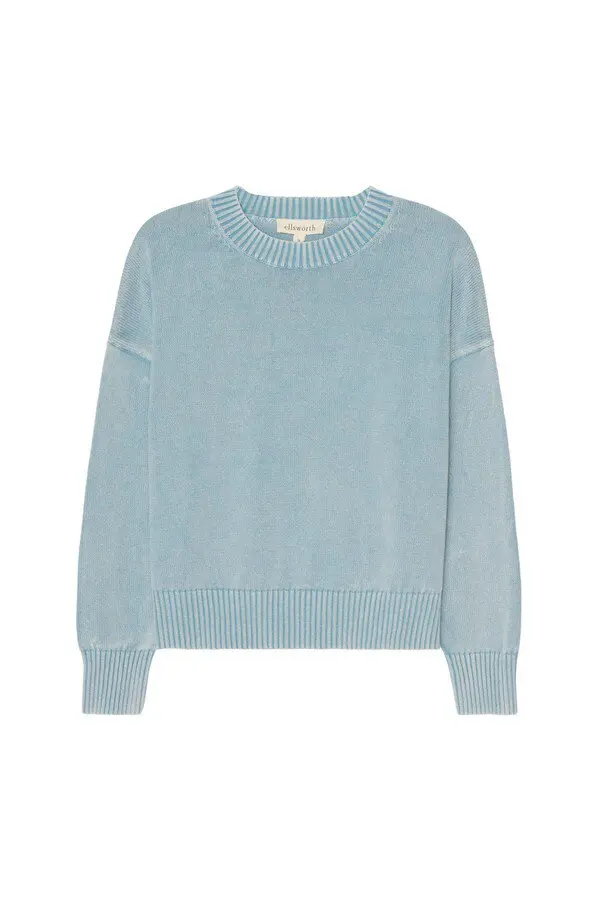 ELLSWORTH + IVEY Emery Crewneck Sweater - Denim