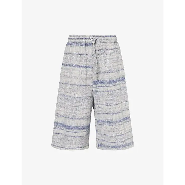 Loewe X Paula's Ibiza Drawstring Denim Shorts - Blue