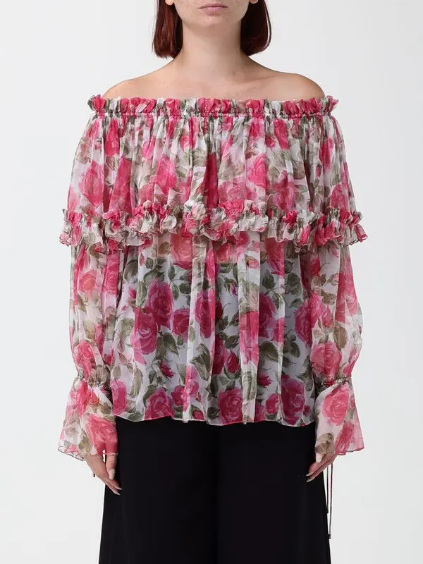 Chloé Silk Floral Print Blouse - Pink