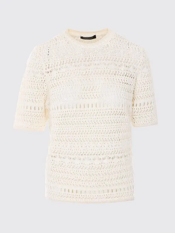 Fabiana Filippi Virgin Wool Cotton And Linen Knit Top