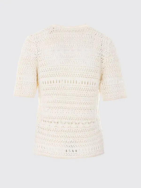 Fabiana Filippi Virgin Wool Cotton And Linen Knit Top