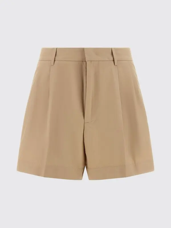 Fabiana Filippi Cotton Blend High-waisted Shorts - Beige