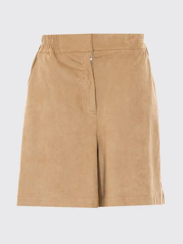 URBANCODE Faux Suede High Waisted Shorts - Beige
