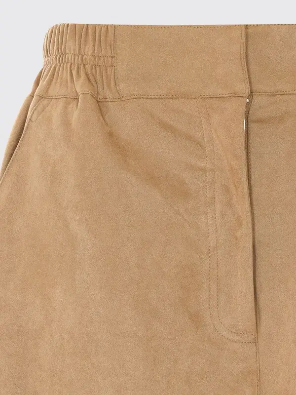 URBANCODE Faux Suede High Waisted Shorts - Beige
