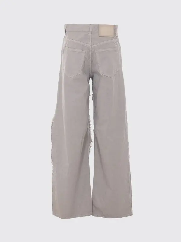 HAIKURE Distressed Denim Palazzo Jeans - Grey