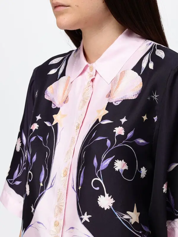 FORTE_FORTE Printed Silk Shirt
