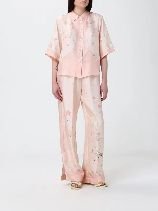 FORTE_FORTE Silk Printed Shirt