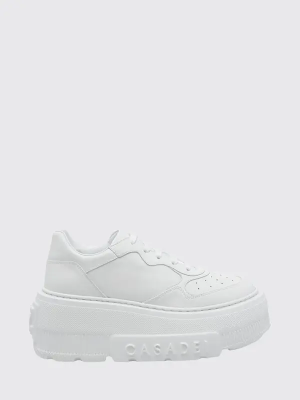 Casadei Leather Platform Lace-up Sneakers