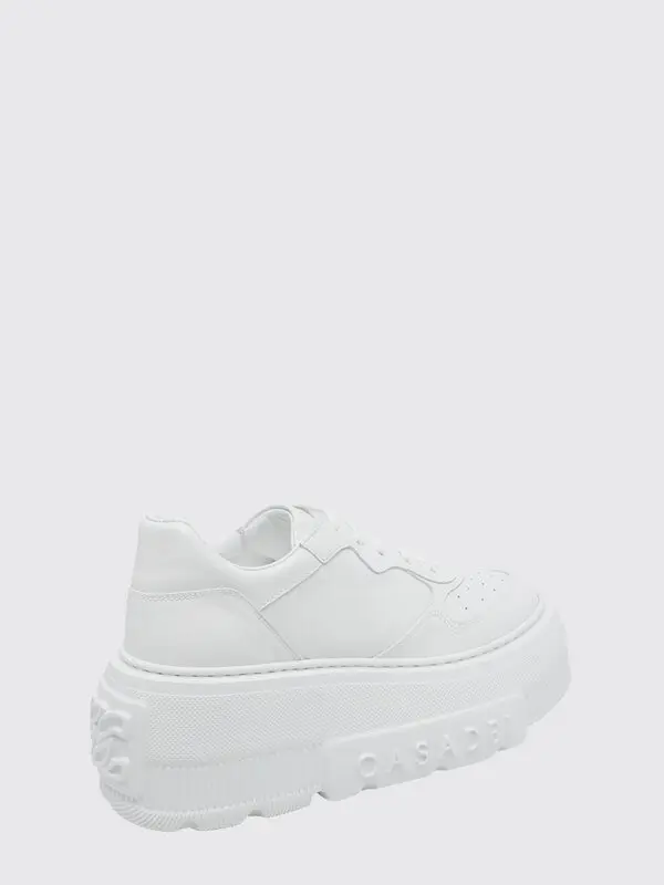 Casadei Leather Platform Lace-up Sneakers