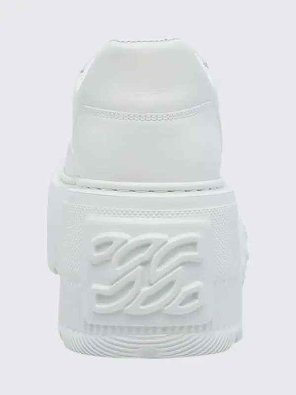 Casadei Leather Platform Lace-up Sneakers