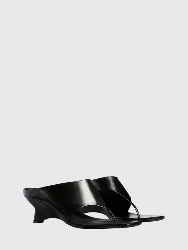 Khaite Heeled Thong Sandal - Black
