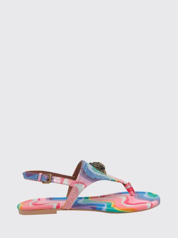 Kurt Geiger Kensington Rhinestone Satin Sandals - Multicolor