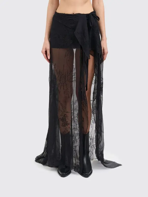 ANN DEMEULEMEESTER Lace Maxi Skirt