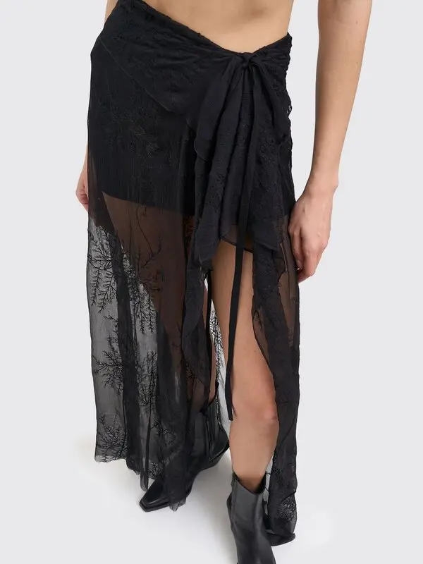 ANN DEMEULEMEESTER Lace Maxi Skirt