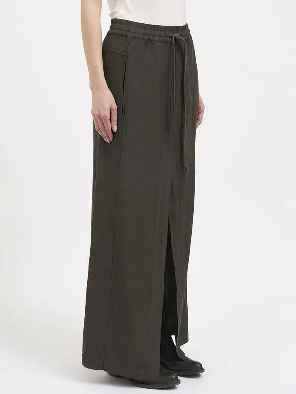 Andrea Ya'aqov Linen And Cotton Blend Skirt