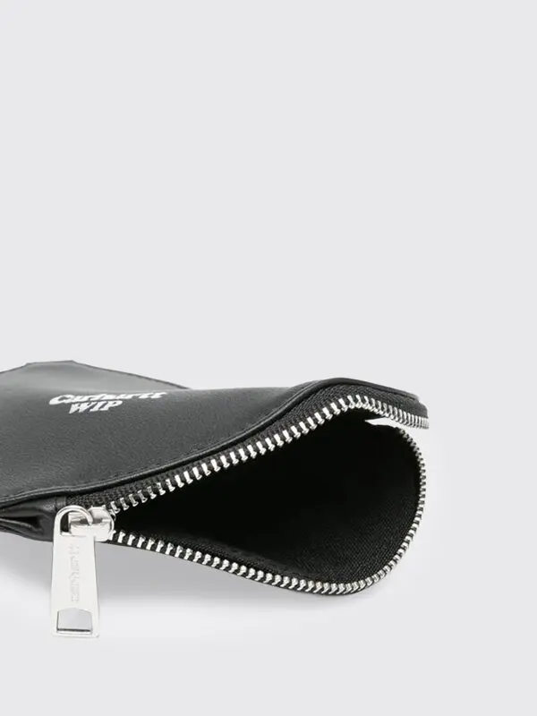 Carhartt Work In Progress Heart-shaped Leather Coin Purse With Logo