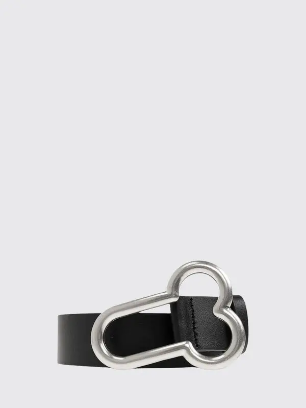 CARNE BOLLENTE Leather Belt With Signature Buckle - Black
