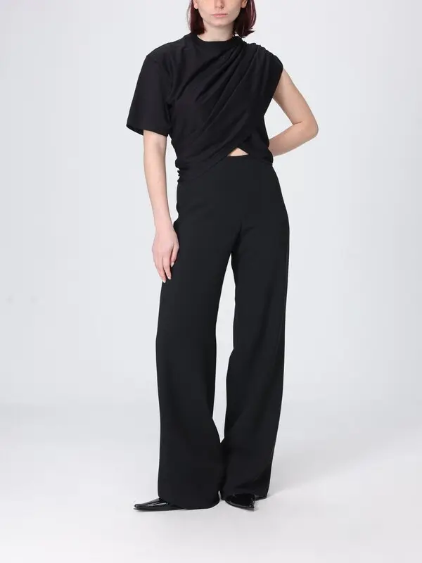 COURREGES Asymmetrical Draped Top