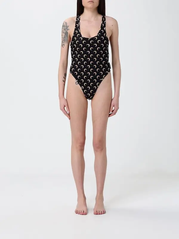 MARINE SERRE One-piece Swimsuit - Black