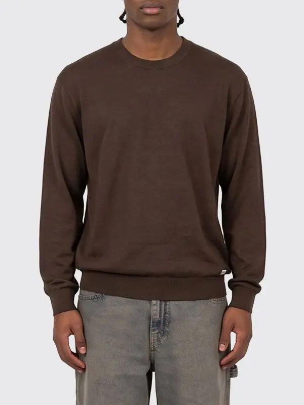 C.P. COMPANY Cotton Crew Neck Sweater - Brown