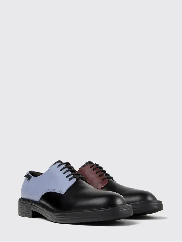 Camper Twins Derby In Leather With Abstract Pattern
