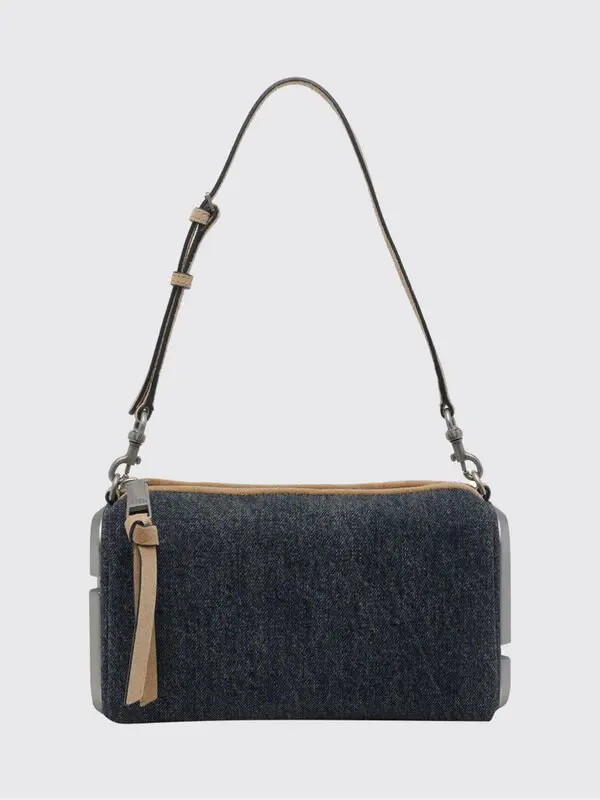 Marc Jacobs The Snapshot Monogram Denim Shoulder Bag - Blue