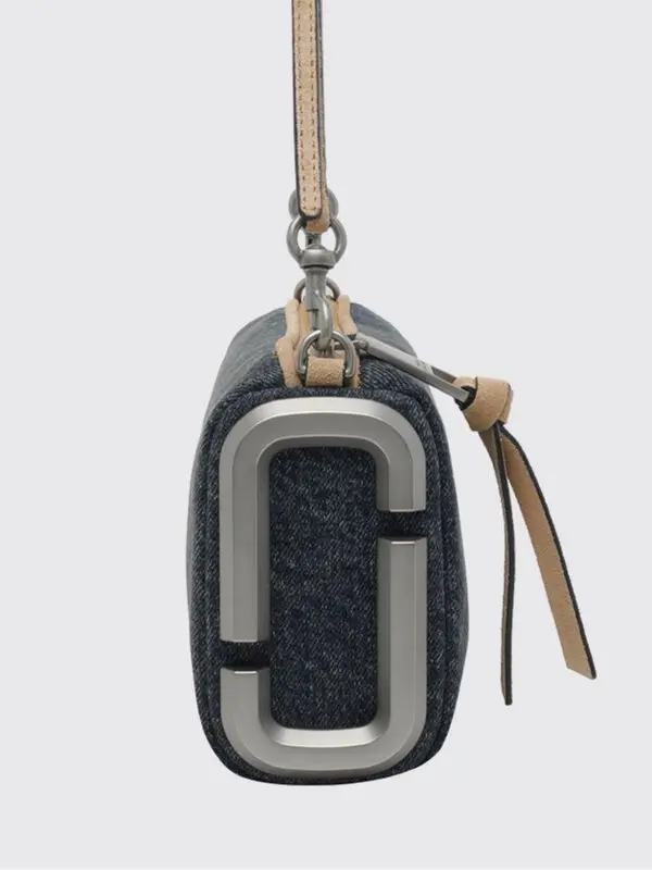 Marc Jacobs The Snapshot Monogram Denim Shoulder Bag - Blue
