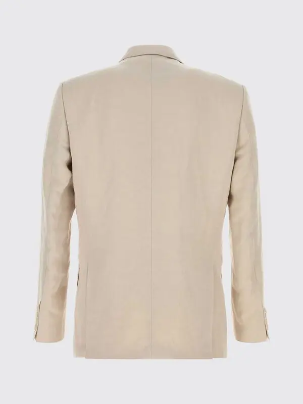 BOSS Double-breasted Formal Blazer In Linen And Lyocell Blend