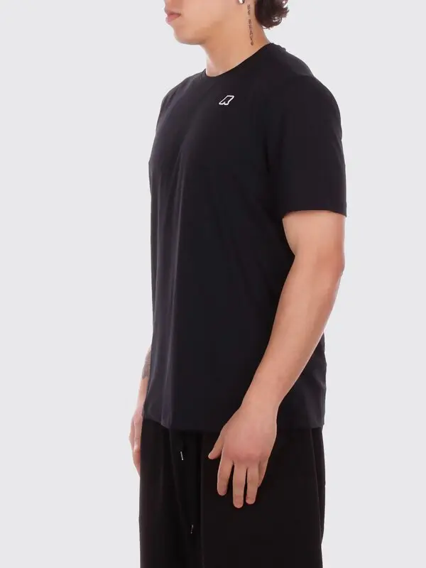 K-WAY Cotton T-shirt With Logo - Black