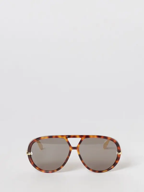 Bottega Veneta Classic Aviator Sunglasses In Metal And Recycled Acetate - Brown