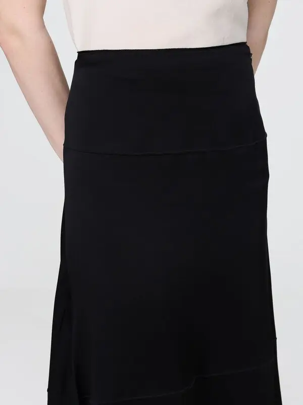 Victoria Beckham Asymmetric Satin Mini Skirt