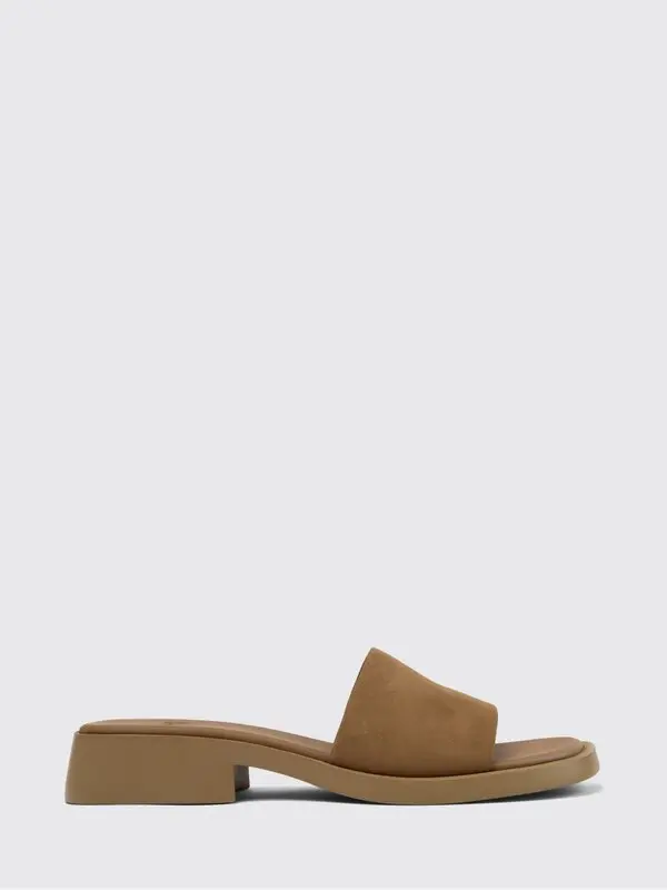 Camper Dana Suede Mules - Brown