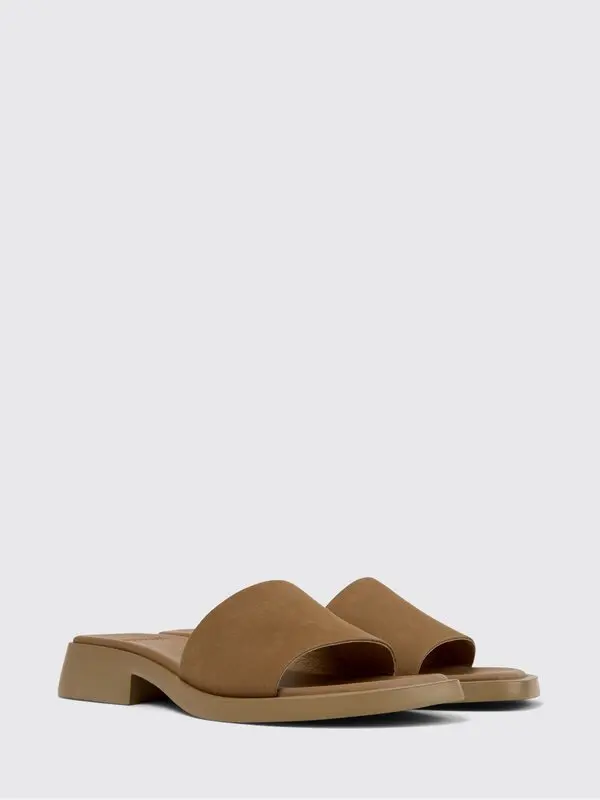 Camper Dana Suede Mules - Brown