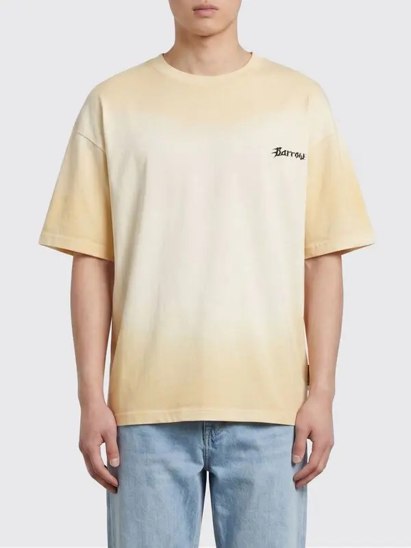 BARROW Printed Cotton T-shirt - Cream