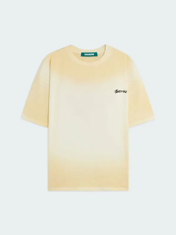 BARROW Printed Cotton T-shirt - Cream