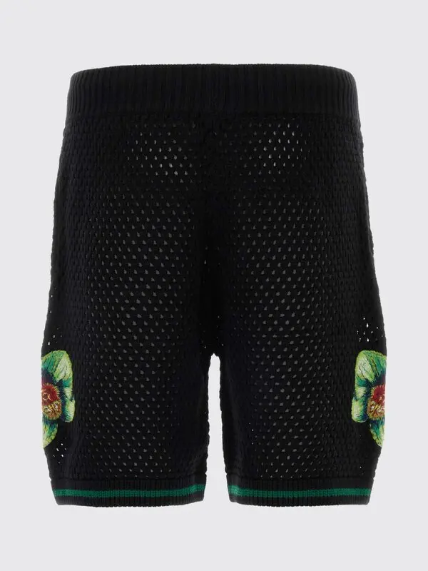 Casablanca Cotton Jogging Shorts With Flowers