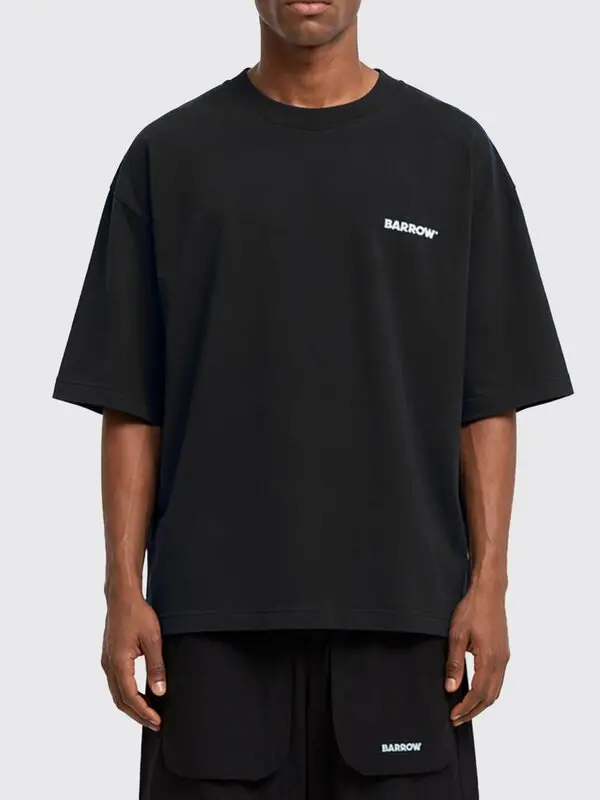 BARROW Cotton T-shirt With Logo - Black