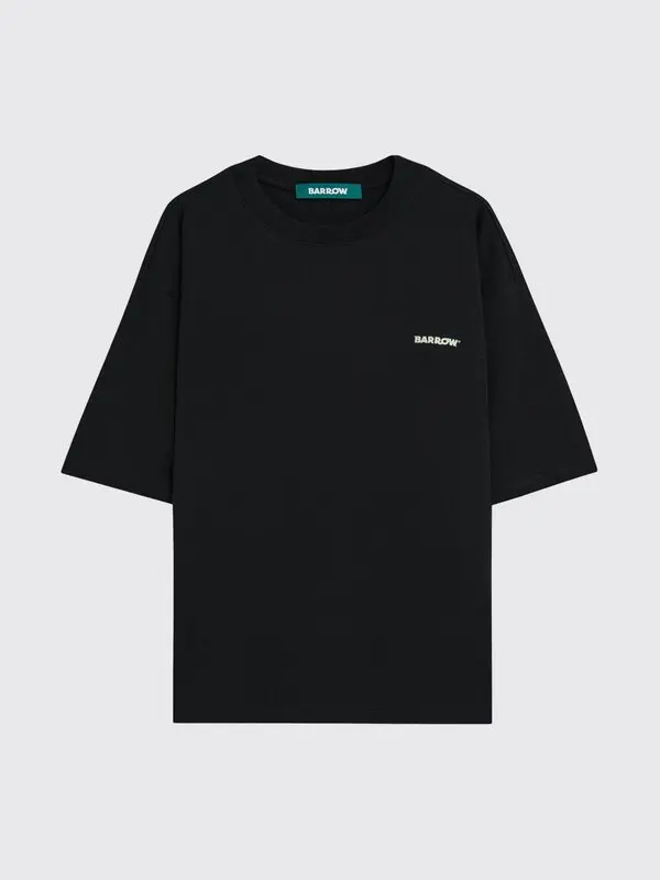 BARROW Cotton T-shirt With Logo - Black