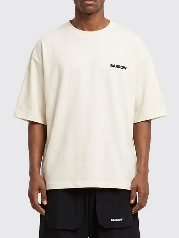 BARROW Cotton T-shirt With Logo - White