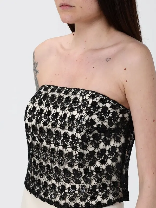 H COUTURE Strapless Lace Embellished Maxi Dress - Gold