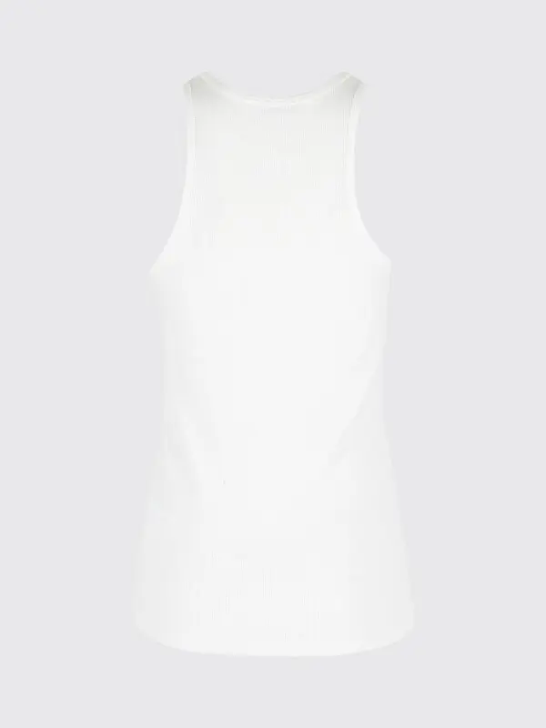 ANINE BING Ribbed Tank - White