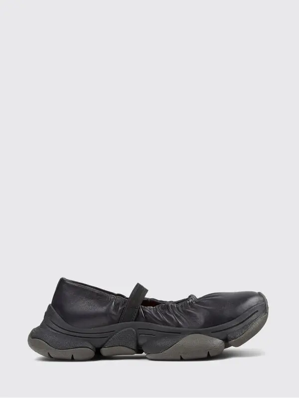Camper Karst 2 Leather Mary Jane Sneakers - Black