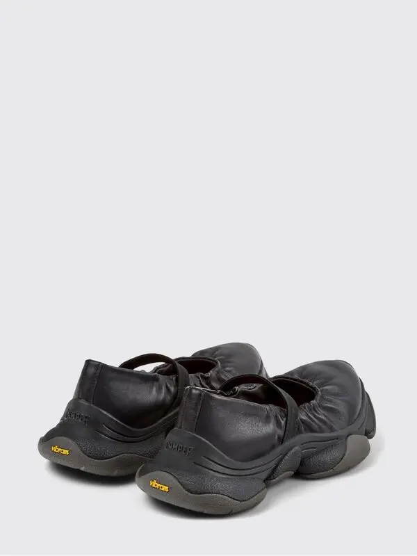 Camper Karst 2 Leather Mary Jane Sneakers - Black