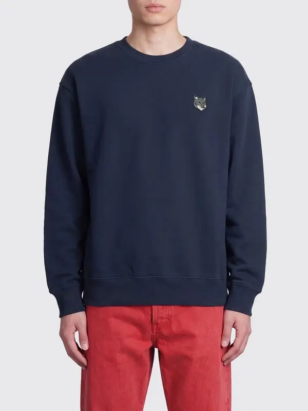 Maison Kitsuné Cotton Crewneck Sweatshirt With Logo