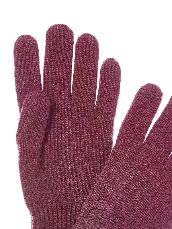 Brunello Cucinelli Knit Gloves With Ribbed Cuffs